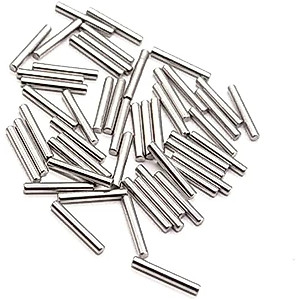 100 Pieces 304 Stainless Steel Cylindrical locating Dowel pin,Diameter 0.8mm; Total Length 3mm.