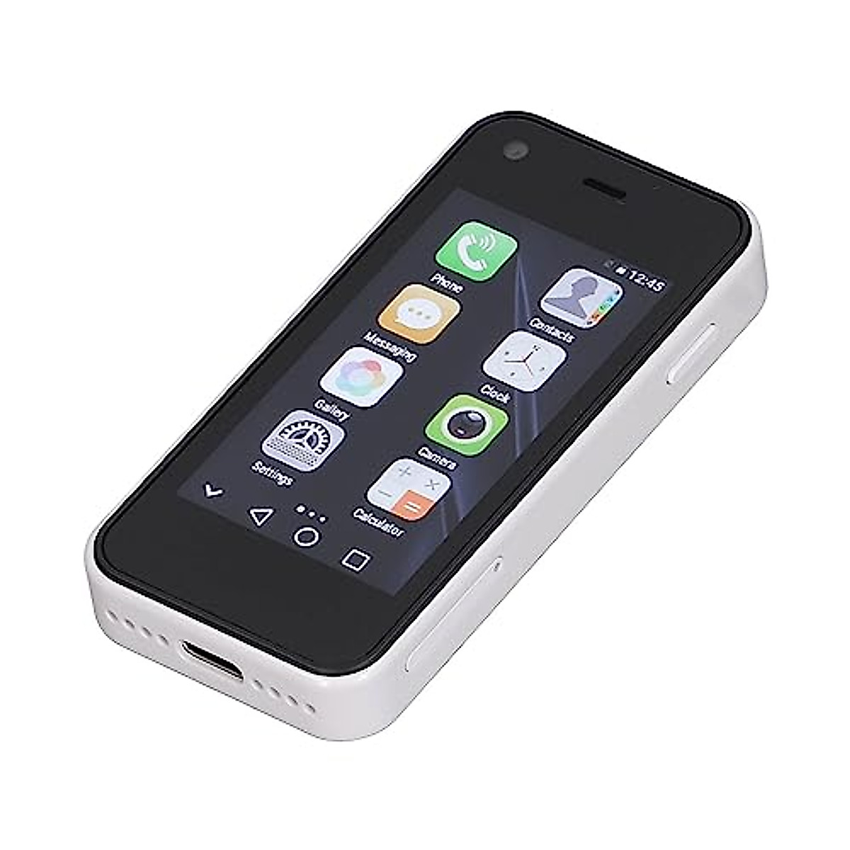 Rosvola Small 3G Smartphone, Quad Core 2.5 Inch Cellphone for Kids for Everyday Life (Pearl White)