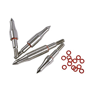 AMEYXGS 12/24 Pack Archery Field Points 5/16 inches Cutting Diameter 75/100/125/150/200/250/300 Grain Stainless Steel Arrow Tip Arrow Points for Target Practice and Hunting (75 Grain 12 pcs)