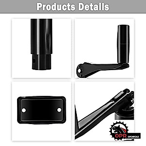 OPENROAD 5000 lbs A-Frame Trailer Jack, 15" Vertical Travel, Heavy Duty Top Wind Jack with Foot Plate for RV, Cargo, and Utility Trailers Tongue, Black