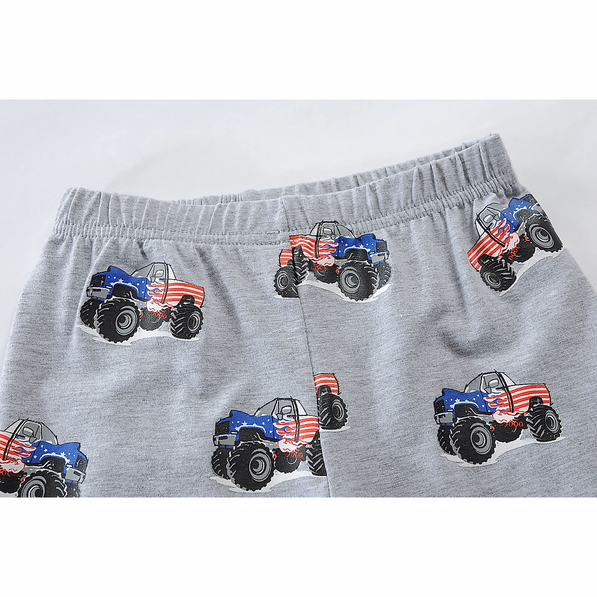 DDSOL Toddler Boys Pajamas Sets Summer Pjs 2 Piece Sleepwear Truck Cotton Kids Short Jammies 5T 6T