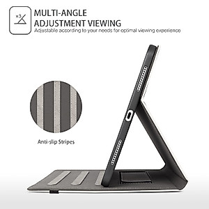 Case for iPad 10th Generation Case, for iPad Case 10th Generation Women Girls Shockproof Case with Pencil Holder, Multi-Angle Adjustable Stand View with Pocket/Hand Strap/Auto Wake Sleep, Flowers