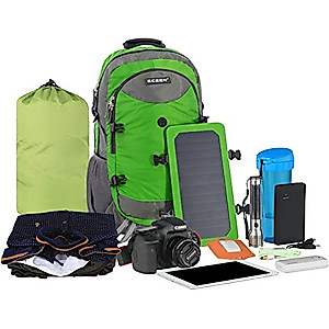 Solar Charger Backpack with 7 Watts Solar Panel for Smart Cell Phones Survival Gear