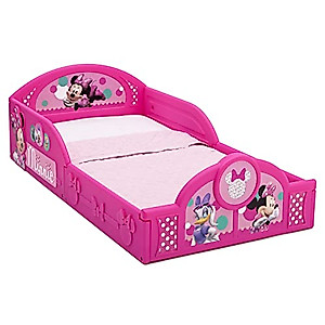 Delta Children Minnie Mouse Sleep & Play Toddler Bed and Toy Box -Bedroom Set