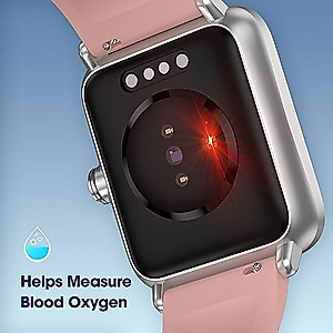 LIVIKEY Smart Watch, Fitness Tracker with Heart Rate Monitor, Blood Oxygen, Sleep Tracking, 41mm Smartwatch 5ATM Waterproof with Pedometer for Women Men Compatible with Android iPhone iOS