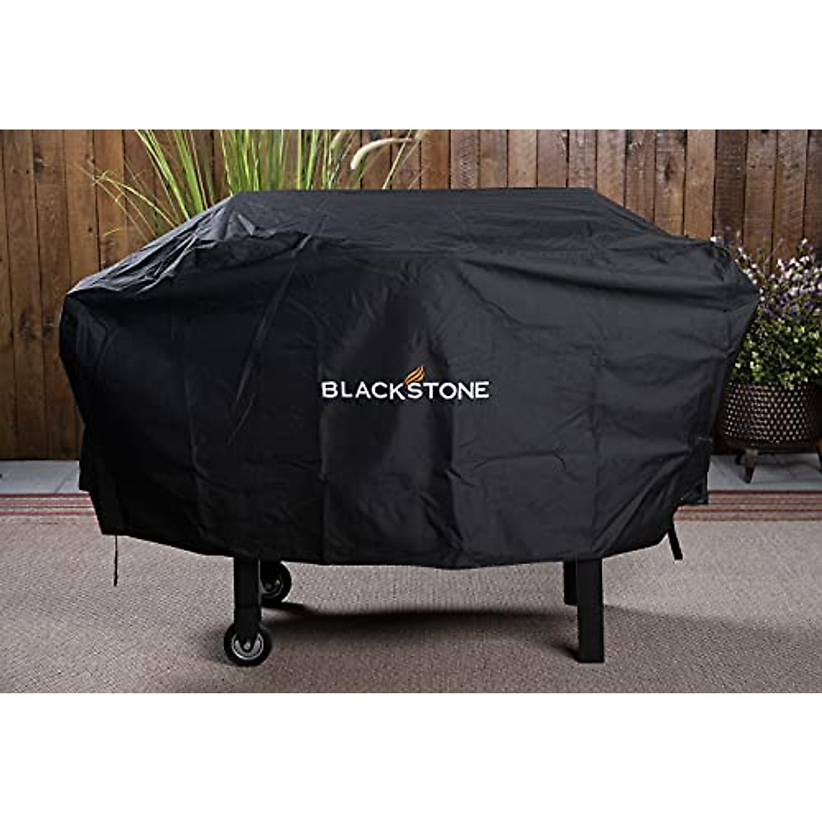 Blackstone 5091 (50 x 41 Inches) –Water, Weather Resistant Heavy Duty 600D Polyester Outdoor BBQ Cover –– Fits Griddle & Charcoal Grill Combo & 22" Tabletop Griddle, 22 Inch, Black