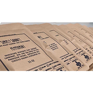 Zero Waste up to 6 Month Supply Organic Vegan Fluoride Free Tooth Powder Peppermint Flavor- Ships Without Any Plastic Packaging I Natural Whitening I Stronger Teeth