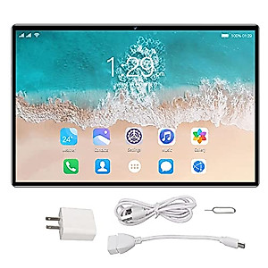 Qinlorgo 10 Inch Tablet, 10 Inch IPS Screen 6G RAM 256G ROM Octa Core Processor Tablet PC for Home (Gold), US Plug (Qinlorgo1ngy4i2ers-11)