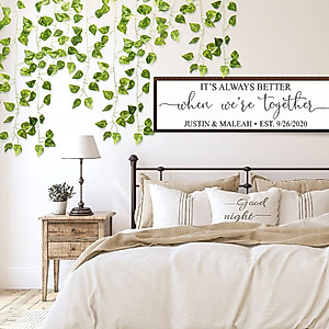 AITISOR 24 Pack 173ft Artificial Ivy Vines Fake Garland Leaves Plants Hanging Greenery Garland for Bedroom Wedding Party Garden Wall Decoration