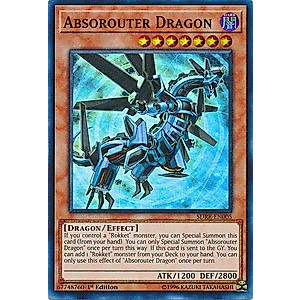 Yu-Gi-Oh! - Absorouter Dragon - SDRR-EN005 - Super Rare - 1st Edition - Structure Deck: Rokket Revolt