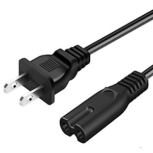 Printer Power Cord Cable Compatible HP Deskjet Printer for 755 3752 2600 2622 1112 2130 2655 2652 3520 2622 3630 3632 3830 3833, 6Feet 2 Prong Replacement Printer Cable