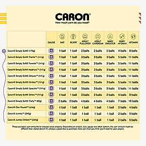 Caron Simply Soft Sage Yarn - 3 Pack of 170g/6oz - Acrylic - 4 Medium (Worsted) - 315 Yards - Knitting/Crochet