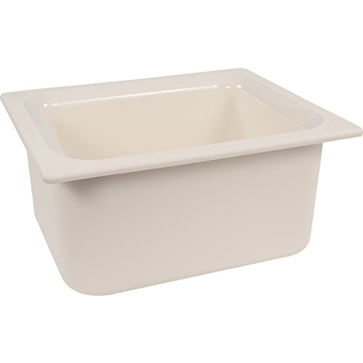 Carlisle FoodService Products CM110102 Coldmaster ABS Standard Half-Size Food Pan, 6 quart Capacity, 12.73" x 10.36" x 5.59", White