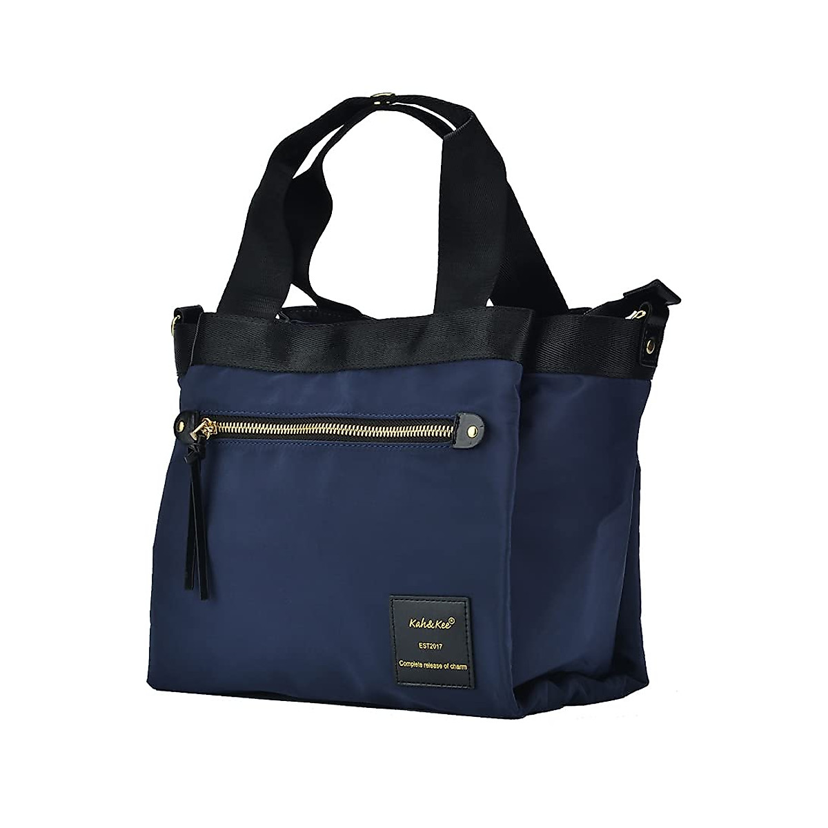 Kah&Kee Handbags for Women Shoulder Bags Tote Satchel Crossbody Water-Repellent Nylon (Navy)