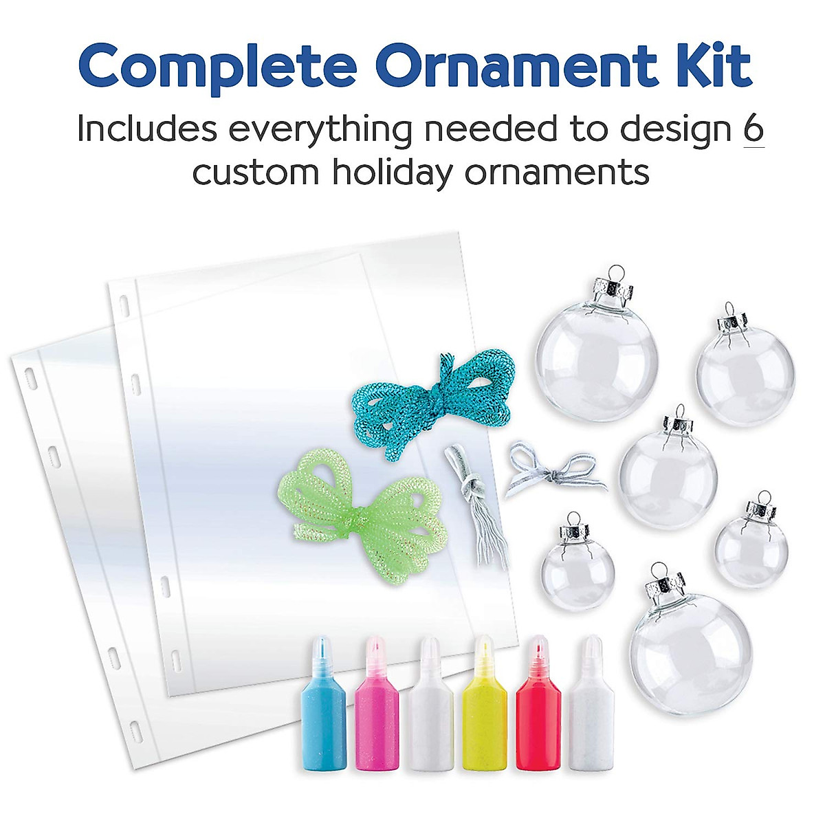 Creativity for Kids 1134000 Sparkling 3D Wonder Paint Kit - Make Your Own Holiday Ornaments (New Packaging) Multicolor