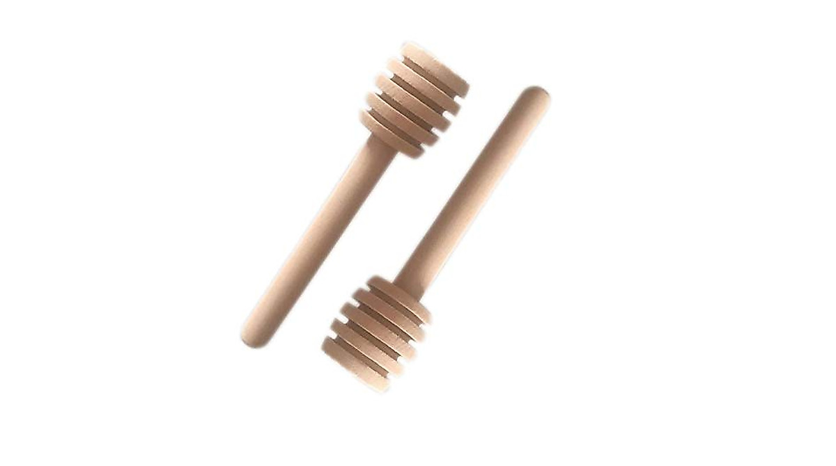 Wooden Honey Dipper Sticks for Parties - 50 Pack
