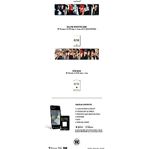 THE BOYZ BE AWAKE ROAR 8th Mini Album Platform Version Card case+Mini QR type card+Official photocard+Selfie photocard+Sticker+Tracking Sealed (SET(REACH+REALIZE+REASON))