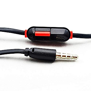 Baost Retractable Foldable Over-Ear Headphone Folding Lightweight Wired Headset with Mic Stereo Bass Compatible with 3.5mm Devices Black