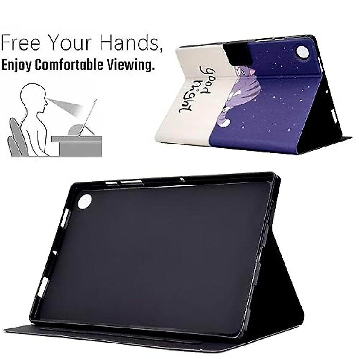 Compatible with/Replacement for Tablet PC Samsung Galaxy Tab A8 10.5 inch 2021 SM-X200/X205/X207 PU Leather Flip Cover Stand Wallet Case XXDY11(5)
