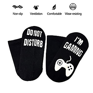 Stocking Stuffers - Funny Novelty Gamer Socks Christmas Gifts for Teen Boys Mens Gamer Kids Sons Husbands Dad