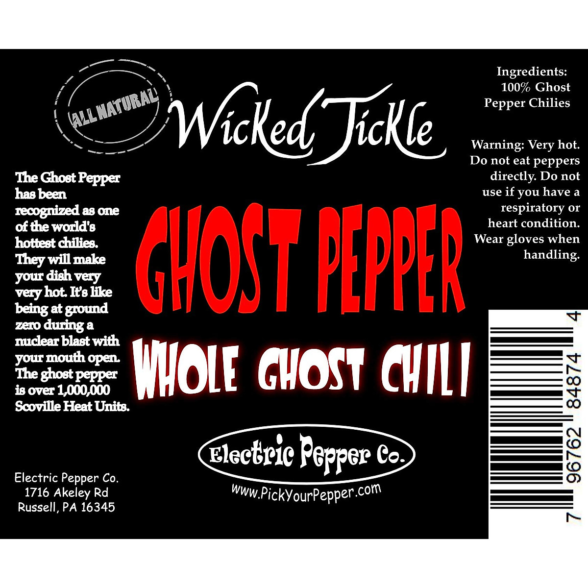 Ultimate Ghost Pepper Hot Sauce Gift Set Hot Spice Gift Pack Wicked Tickle