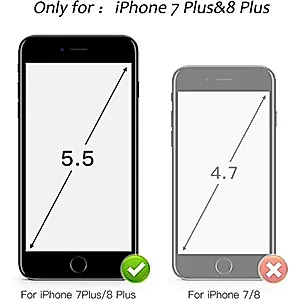 ORIbox Case Compatible with iPhone 7 Plus Case, Compatible with iPhone 8 Plus Case, Durable Lightweight Shockproof Cover
