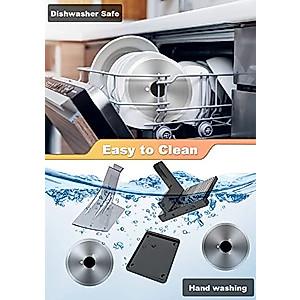 OSTBA Die-Cast Electric Deli Food Slicer with Two Removable Stainless Steel Blades,0-23mm Adjustable Thickness Meat Slicer for Home, Food Slicer Machine with Food Tray,160W