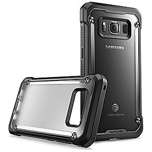 SUPCASE Samsung Galaxy S8 Active Case, Unicorn Beetle Series Premium Hybrid Protective Frost Clear Case for Samsung Galaxy S8 Active 2017 Release (Not Fit Regular Galaxy S8/S8 Plus) (Frost/Black)