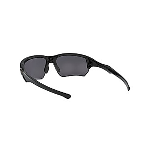 Oakley Men's OO9363 Flak Beta Rectangular Sunglasses, Polished Black/Black Iridium, 64 mm