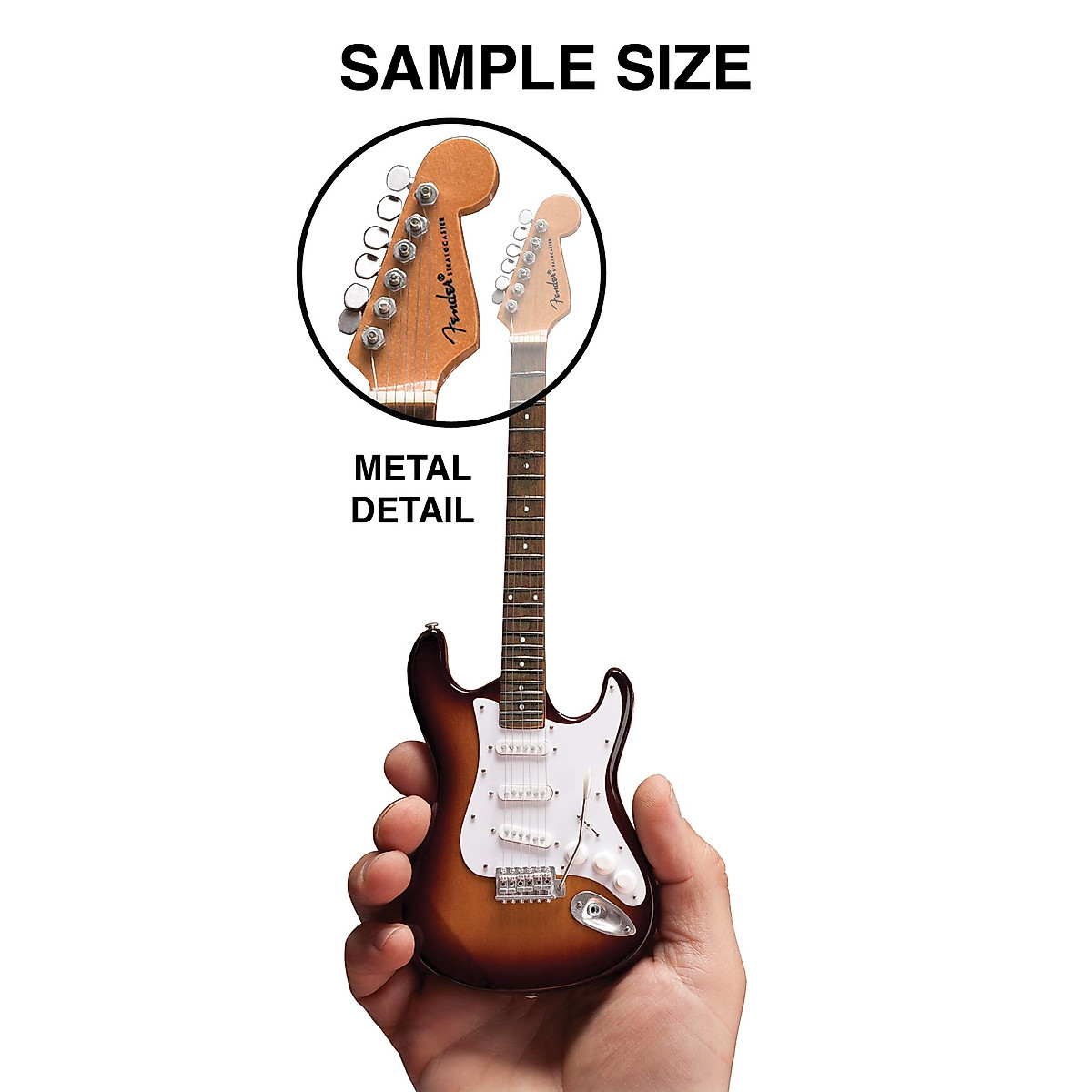 FanMerch Mini Guitar Metallica Collectible James Hetfield Diamond Plate Guitar Replica