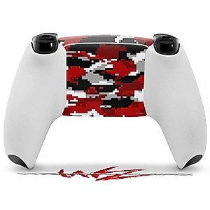 WraptorSkinz Skin Wrap compatible with Sony PS5 DualSense Controller WraptorCamo Digital Camo Red (CONTROLLER NOT INCLUDED)