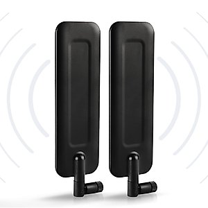 Eightwood Wide Band 4G LTE Dipole Antenna SMA Male Compatible with Outdoor HCO Spartan Cellular Hunting Game Trail Cameras (2-Pack)