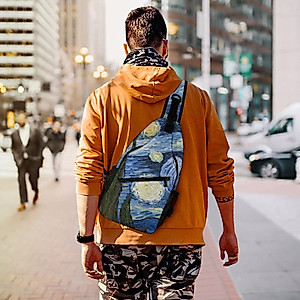 IMPCOKRU Sling Bag for Men Women Crossbody Backpack 23,Lightweight Shoulder Backpack for Causal Sport Travel Hiking.