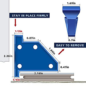 Upgraded 40 Pack Flooring Spacers Laminate Flooring Installation Kit with 1/4” & 1/2” Gap, Wood Floor Install Tool for Laminate, Vinyl Plank, Hardwood, LVT, Bamboo and Floating Floor Installation