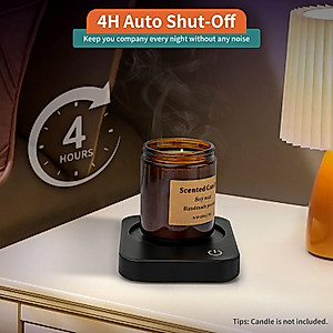 VOBAGA Coffee Mug Warmer Set with Auto Shut Off, Come with 15 oz Coffee Mug, 3 Temperature Setting Coffee Cup Warmer & Portable Candle Warmer for Home Office Desk Accessories