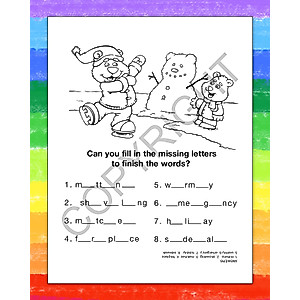 ZOCO - Make Winters & Holidays Safe - Coloring Books (25 Bulk Pack, Without Crayons) - Stocking Stuffers, Toys, Holiday, Christmas Party Favors, Puzzles, Word Search, Activities for Kids