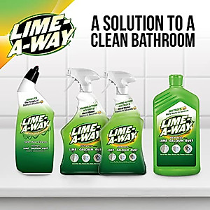 Lime-A-Way Bathroom Cleaner, 32 fl oz Bottle, Removes Lime Calcium Rust
