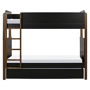 Babyletto Universal Twin Storage Trundle Bed in Black