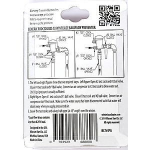 Industrial Style Plug to Male NPT Fittings | Adapters to Winterize Blow out Backflow Preventer and Pressure Vacuum Breaker (PVB) for Sprinkler Systems (Solid Lead-Free Brass)