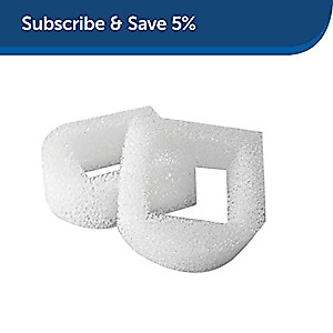 PetSafe Drinkwell Replacement Foam Filters Compatible with PetSafe Ceramic and Stainless Steel Pet Fountains, for Water Dispensers, 2 Count Pack - PAC00-13711, white