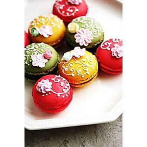 Webake Macaron Silicone Mat Set of 2, Macaroon Baking Mat 54-Cavity, Silicone Template Sheet Baking Pan Liner for Cookie, Pastry Making(Green)