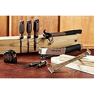 Spec Ops Tools 9.5" Trim Bar, High Carbon Spring Steel, Built In Ruler, Beveled Edges, Nail Puller, 3% Donated to Veterans, 2- Pack