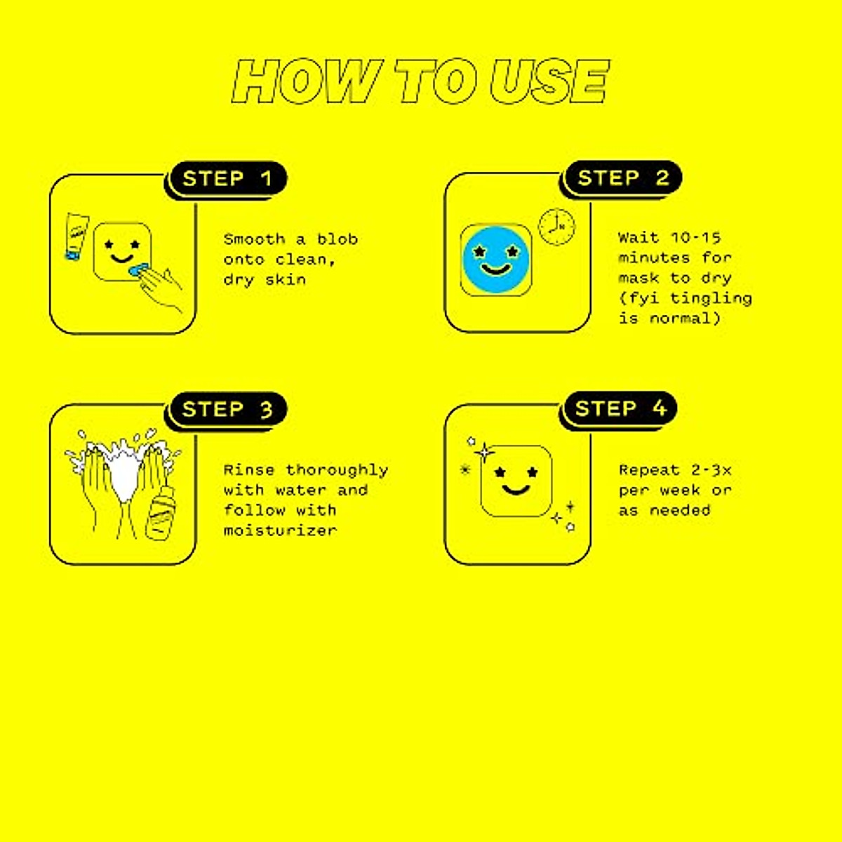 Starface Super-Sulfur Magic Mask, Acne Treatment with 10% Sulfur and Kaolin Clay, Dermatologist-Approved and Cruelty-Free Face Mask, 2.54oz