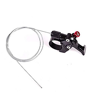 BESNIN Bike Remote Lockout Lever, Aluminum Alloy Mountain Bicycle Fork Lock Control Parts,MTB Accessories Lever Handlebar for Road Bike with Cable Wire