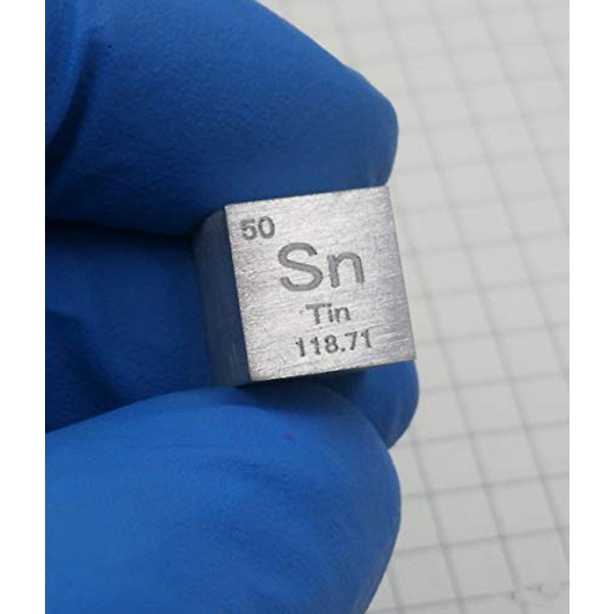 10mm Tin Metal Cube 99.9% Pure for Element Collection Lab Experiment Material Hobbies Substance Block Display