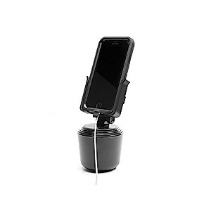 WeatherTech CupFone XL, Universal Cup Holder for Car, Phone Mount Automobile Cradle with Black Plastic Knobs