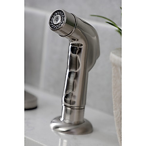 Kingston Brass KB572SNSP 8" Centerset Kitchen Faucet, Brushed Nickel