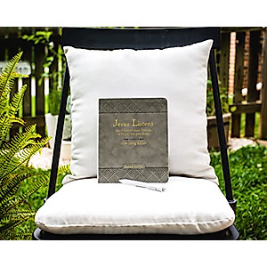Jesus Listens Note-Taking Edition, Leathersoft, Gray, with Full Scriptures: Daily Devotional Prayers of Peace, Joy, and Hope (A 365-Day Prayer Book)
