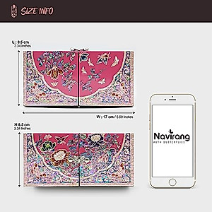 SoSHESHINES Mother of Pearl Small Jewelry Box - Premium Packaging for Gifts for Women, Thank you Gifts, Mom birthday Gifts, Korean Traditional Sea Shell Premium Handmade (SECRET_Rose Pink)