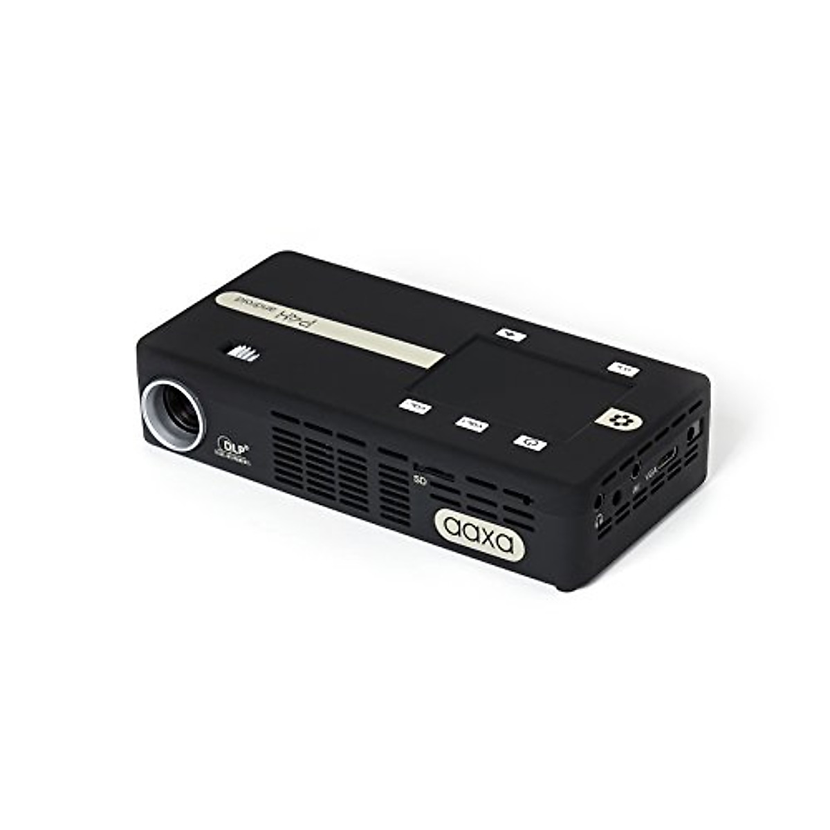 AAXA P4-X Android Wireless Smart Pico Projector, Built-in 90 Minute Battery & Touchpad, Office Viewer, Wi-Fi & Bluetooth, Android 5.1 OS, 175 Lumens, black